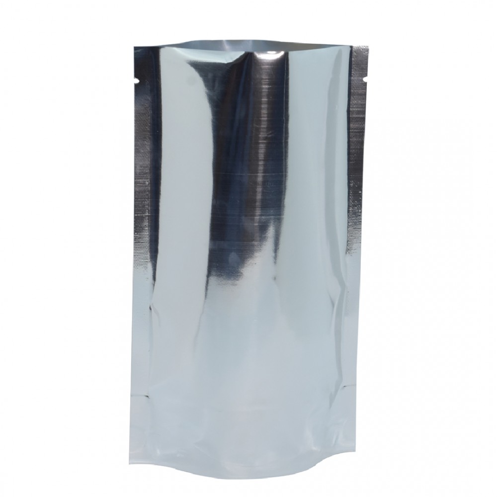 Purchase Shiny Silver Stand Up Pouches | Printed Packaging Bags